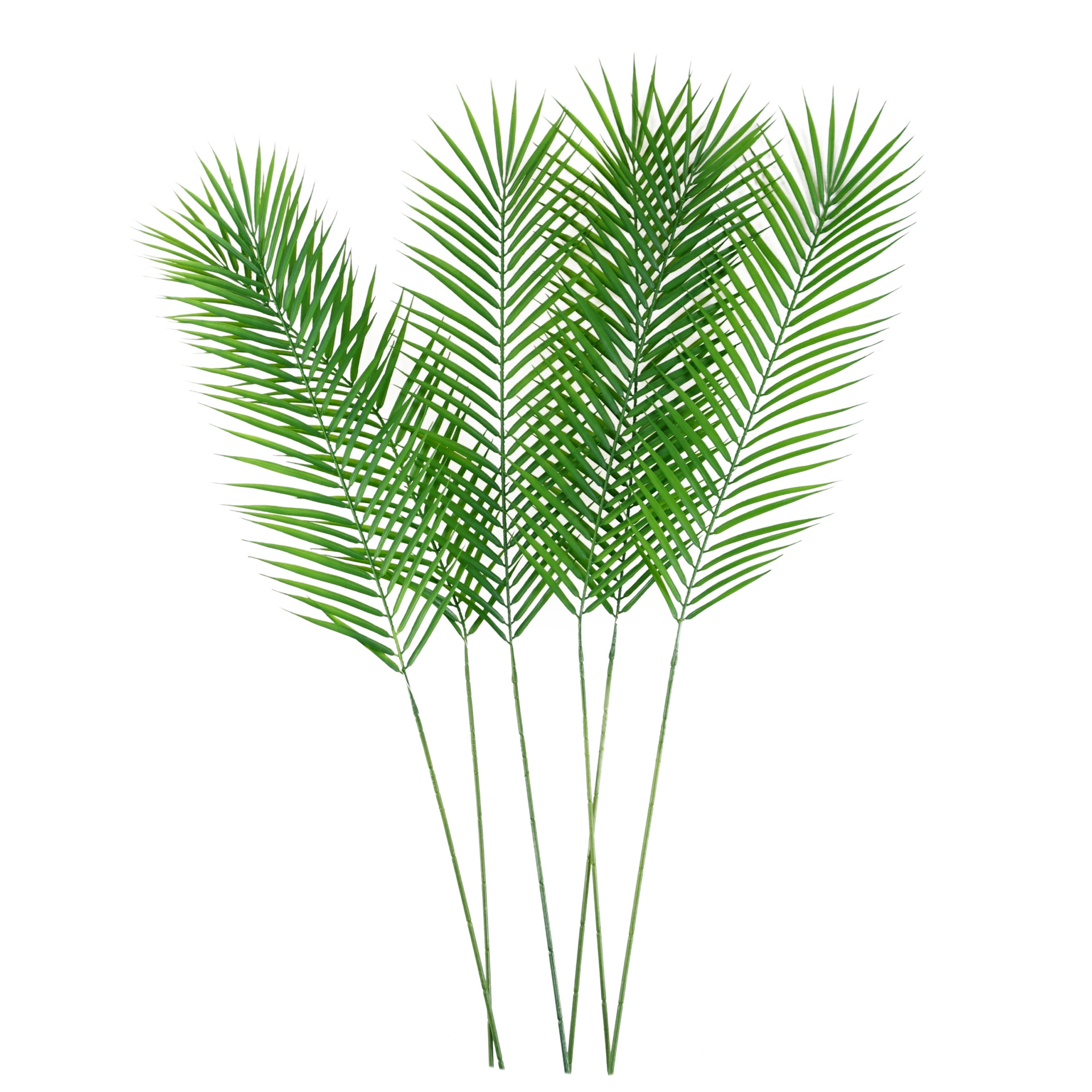 Pack of 6 x 100cm Realistic Artificial Palm Leaf - Leaf Design Wholesale