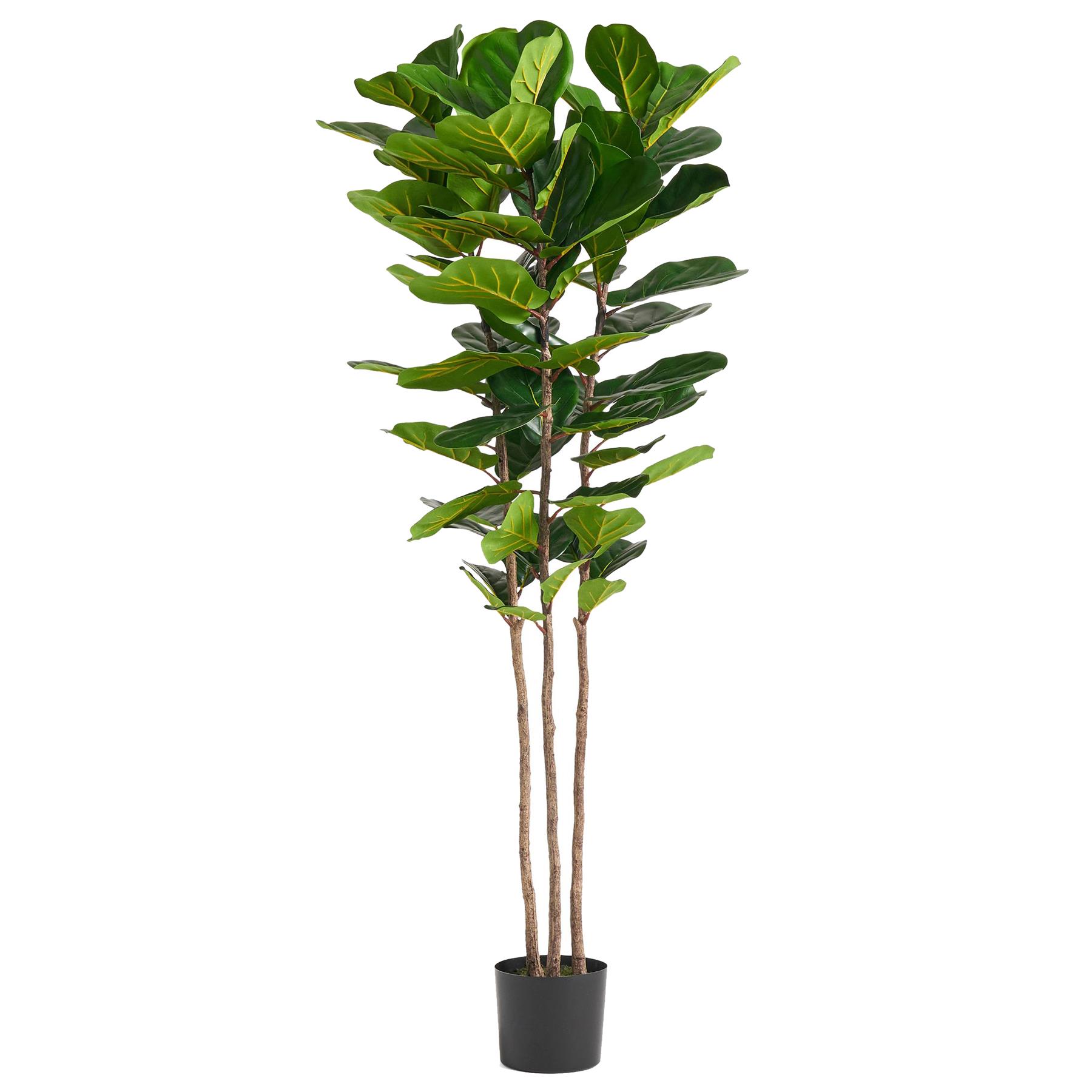 180cm Premium Artificial Fiddle Leaf Fig Tree - Leaf Design Wholesale